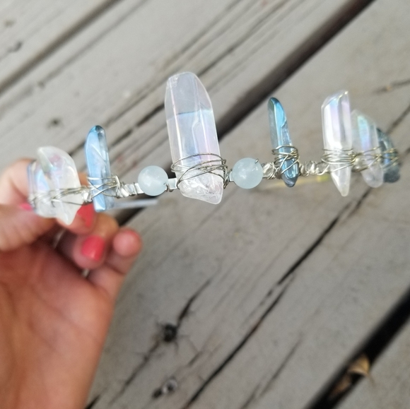 Accessories | Raw Crystal Handmade Renaissance Tiara | Poshmark